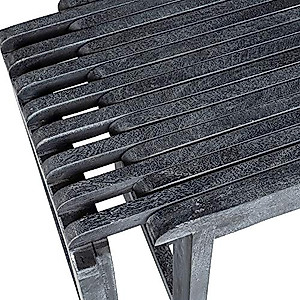 East at Main Bench, Extendable Bench Made of Solid Mango Wood, can Extend from 35" to 60" (Black)