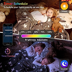 Hexagon Lights (8 Pack) LED Wall Panels, TISOFU RGB Gaming Lights with APP, Smart Modular Panel Hex Tiles Push Glide Expansion Shapes Lights