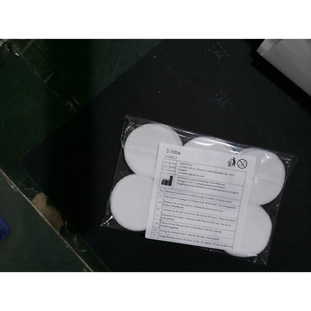 Sibba Loose Powder Puff 12 Pieces Round Velour Face Makeup Compact Body Container Setting Pressed Blending Foundation Cream Make Up Ribbon Strap Sponge Cushion Applicator (White)