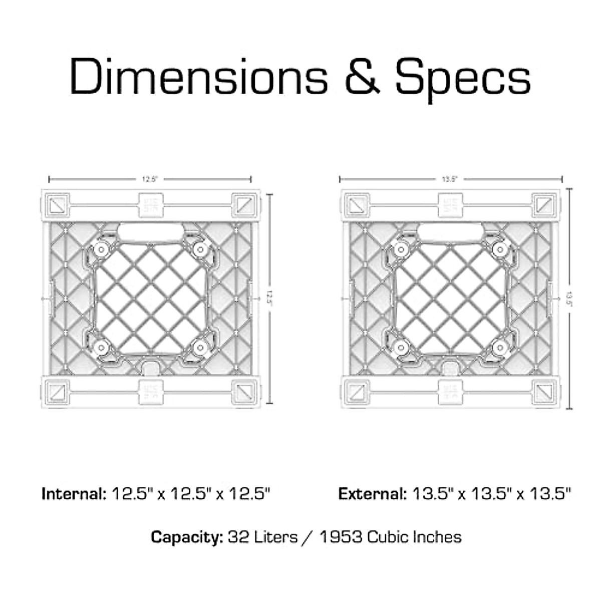 UbeCube UC01 Collapsible Crate (Black)