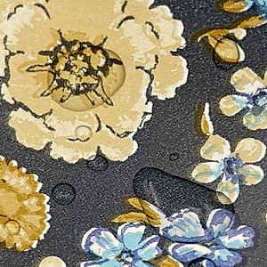 Yifely Self-Adhesive Shelf Liner Removable Drawer Paper Refurbish Old Furnitures Makeup Dresser Nightstands, Retro Floral, 17.7 Inch by 9.8 Feet