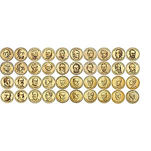 2007 P or D 2020 Presidential Dollars 40 Coin Set in Green Littleton Custom Coin Folder Uncirculated