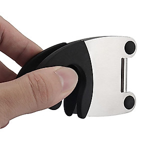 brandname Ackron Pot Spoon Holder Pot Clip Holder Anti Scald Silicone Grip for Spoon Spatula Fork Cooking Utensils Spoon Rest Kitchen Accessories Tools 4 pcs (Black)