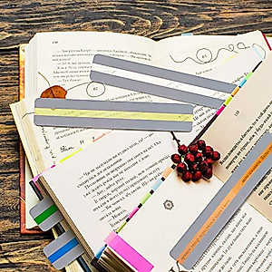 Chinco 32 Pieces Guided Reading Strips Highlight Strips Colored Overlays Colorful Bookmark-Helps with Dyslexia for Students and Teacher Teaching(Mixed Colors)