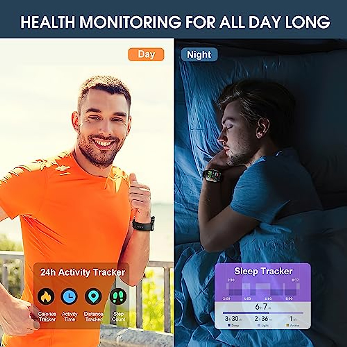 Ddidbi Smart Watch for Men Women(Answer/Make Calls), 1.85" HD Touch Screen Fitness Watch with Sleep Heart Rate Monitor, 112 Sports Modes, IP68 Waterproof Activity Trackers Compatible with Android iOS