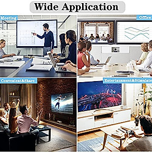 HPDFCU Wireless HDMI Transmitter and Receiver,Wireless HDMI 4k Extender Kit, HDMI Adapter Support 4K@30Hz, Support 2.4/5GHz Player Streaming Video/Audio from Laptop,PC,Phone to HDTV/Projector/Monitor