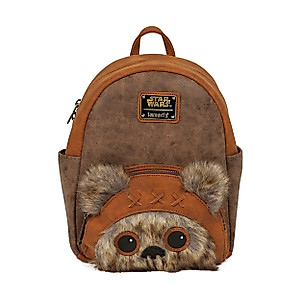 Loungefly Star Wars Ewok Faux Leather Cosplay Womens Mini Backpack Purse