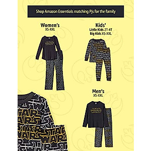 Amazon Essentials Disney | Marvel | Star Wars Women's Flannel Pajama Sleep Sets, Star Wars Logo - Womens, Large