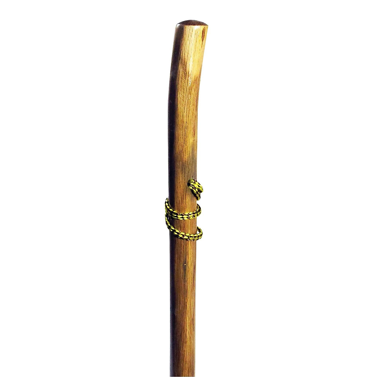 SE Natural Wood Walking Stick with Steel Spike and Metal-Reinforced Tip Cover, 50" - WS632-50