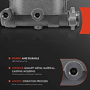 A-Premium Brake Master Cylinder with Reservoir Compatible with Ford Mustang 1971-1973, Fairlane, Falcon, Maverick & Mercury Comet, Cougar, Cyclone, Montego & More