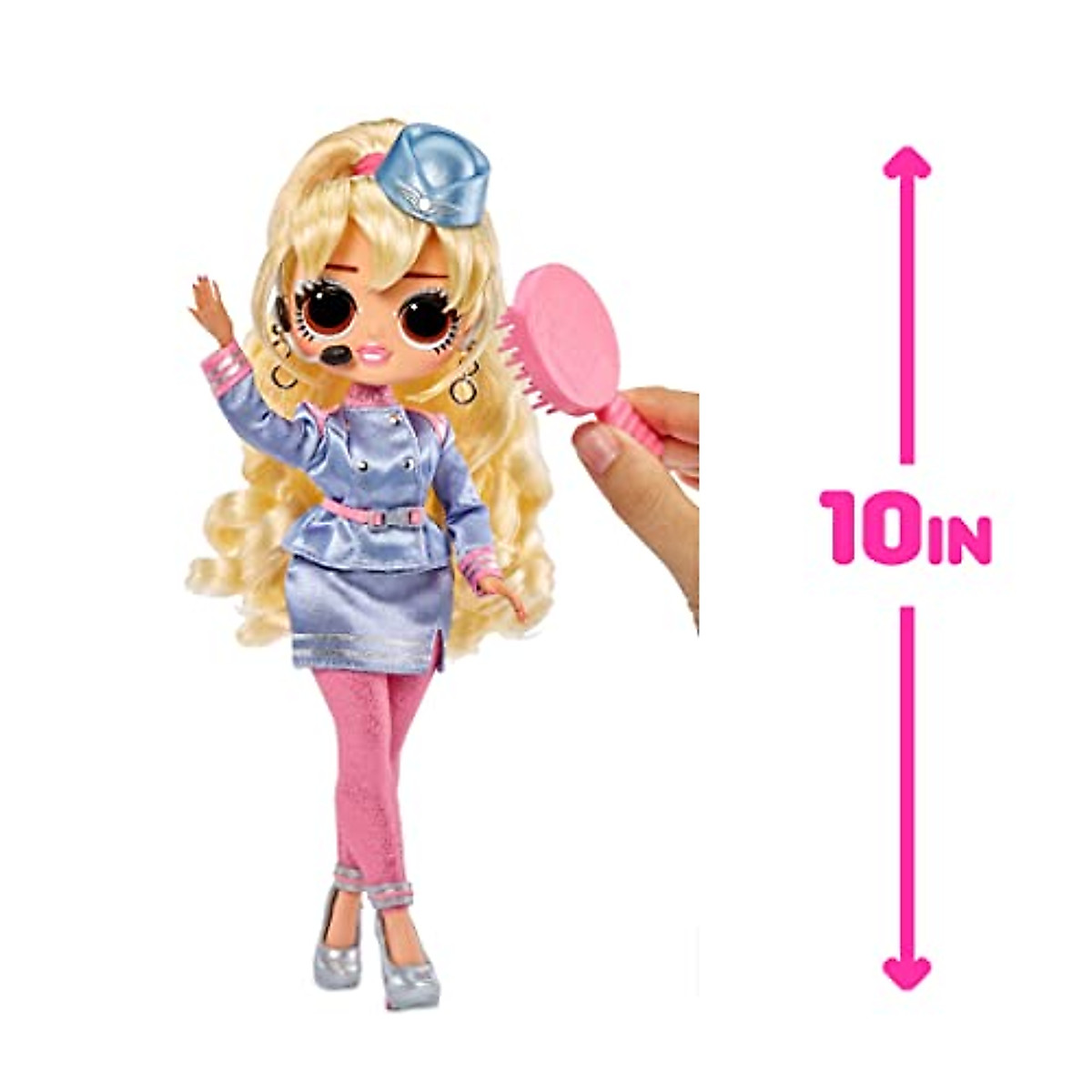 LOL Surprise OMG World Travel™ Fly Gurl Fashion Doll with 15 Surprises Including Fashion Outfit, Accessories and Reusable Playset – Great Gift for Girls Ages 4+