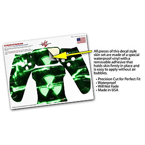 WraptorSkinz Skin Wrap compatible with Sony PS5 DualSense Controller Radioactive Green (CONTROLLER NOT INCLUDED)