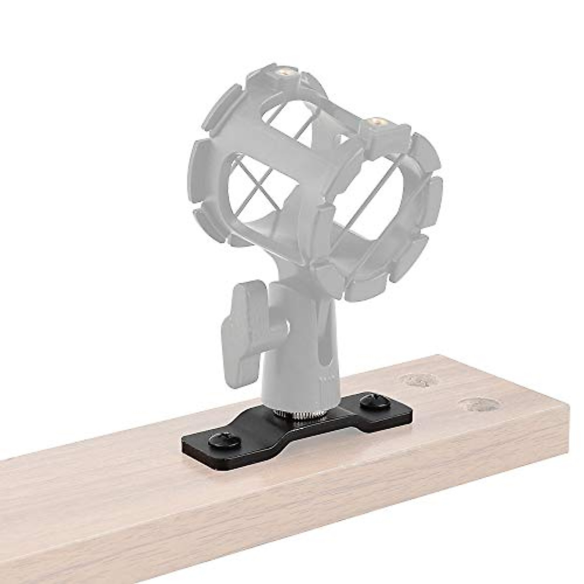 CAMVATE 5/8'' Male to 1/4'' Female Microphone Screw Adapter with Bottom Pedestal Wall/Table/Ceiling Mount - 2325