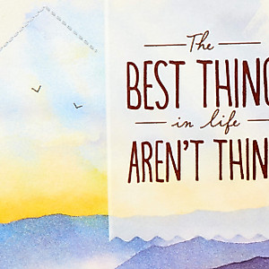 Hallmark Birthday Card (Watercolor Mountains)