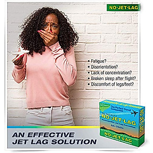 Miers Laboratories No Jet Lag Homeopathic Jet Lag Remedy (1 Pack, 32 Chewable Tablets), Travel Must Have, Flight Essential for Jet Lag Relief, Plant-Based.