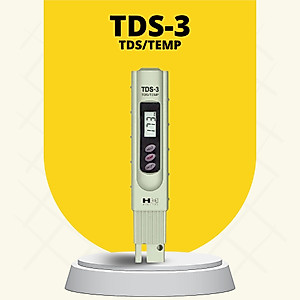 HM Digital TDS-3 Handheld TDS Meter With Carrying Case, 0 - 9990 ppm TDS Measurement Range, 1 ppm Resolution, +/- 2% Readout Accuracy