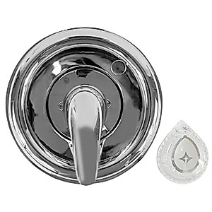 Danco 10001 Trim Kit, for Use with Moen Tub and Shower Faucets, Plastic, Chrome Plated, Single-Handle Valve