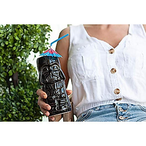 Geeki Tikis Star Wars Darth Vader Mug | Official Star Wars Collectible Tiki Style Ceramic Cup | Holds 14 Ounces