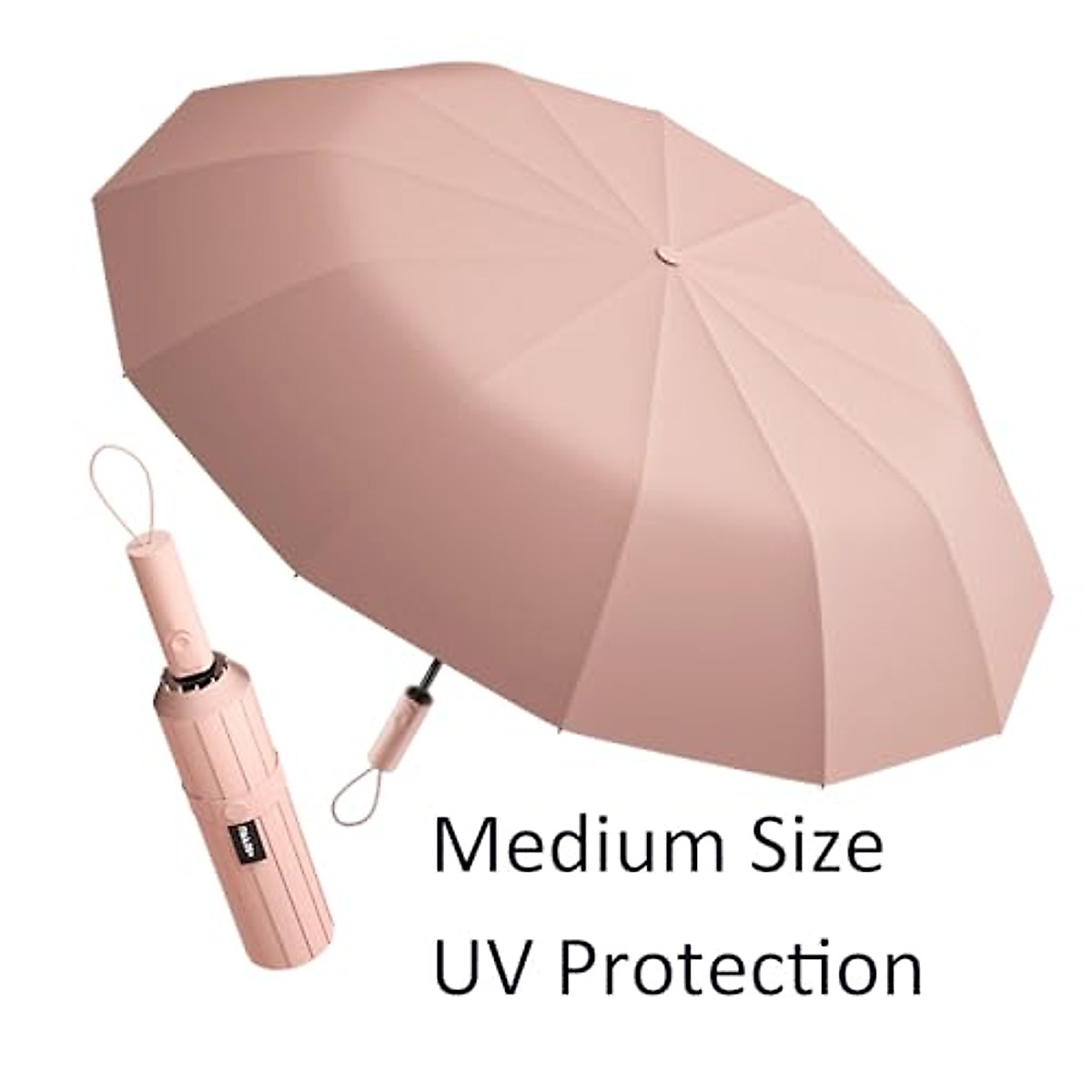 BAODINI Umberlla for Rain and Sun Protection-UV Block Windproof Compact Medium Umbrella for Car, Backpack