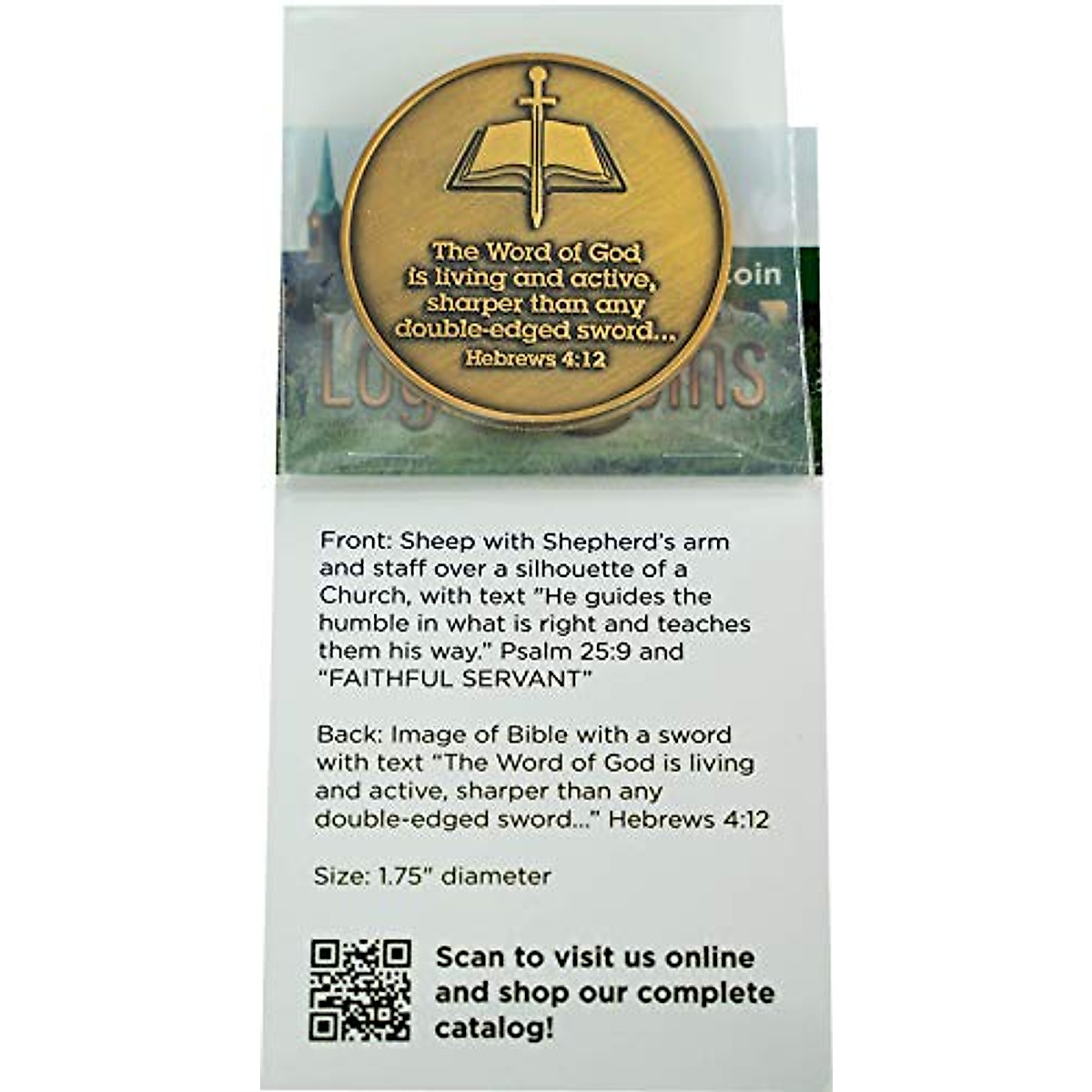 Pastors Coin, Pastor Appreciation Gift for Men and Women, Preacher Gifts, Humble Servant Token for Ministers, for Pastors Wife, Bishops, and Priests, Christian Religious Prayer Token