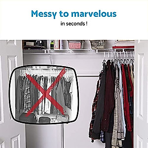 ALINREDBX Space Saving Hanger Hooks, Clothes Hanger Connector Hooks to Create Up to 3X More Closet Space, 18pcs Heavy Duty Cascading Hanger Hooks for Organizer Closet