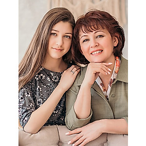 Harry and Henry To My Daughter Ring from Mom Zircon Double Cross Ring for Women Adjustable Zircon Ring for Daughter Mother Daughter Rings Gifts（Silver）