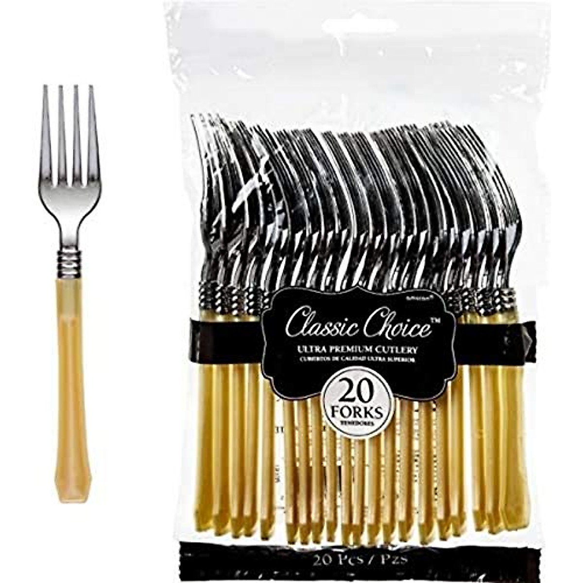 Amscan Gold Premium Forks Boston Bruins Party Napkins, Full Size