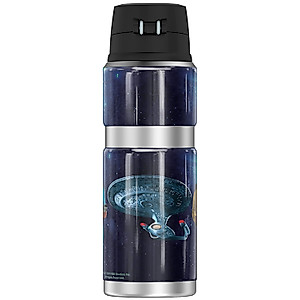 Star Trek Next Generation Crew THERMOS STAINLESS KING Stainless Steel Drink Bottle, Vacuum insulated & Double Wall, 24oz
