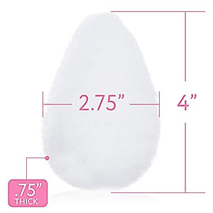 IMPRESA 10 Pack Facial Sponge for Daily Deep Cleansing and Regular Exfoliating - Regular Buff Style Exfoliating Pads Puf for Removing Dead Skin, Dirt & Makeup - Normal to Oily - Made in The USA