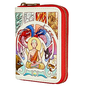 Avatar: The Last Airbender Aang Meditation Glow in the Dark Zip Around Wallet