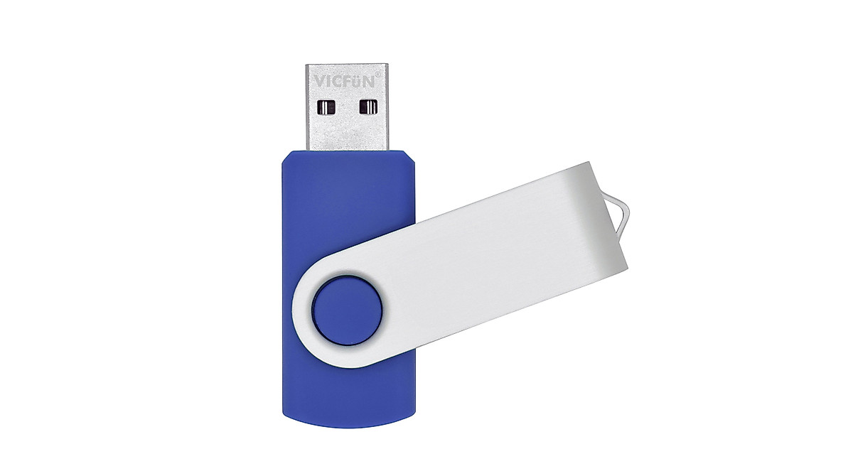 VICFUN 10pcs 4GB USB Flash Drives - Blue