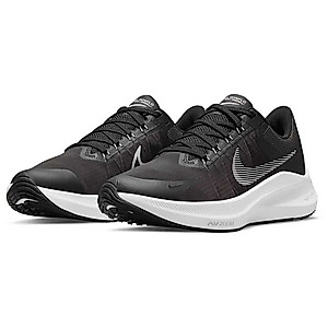Nike Women's Sports Running, Black White Dk Smoke Grey Lt Smoke, 8.5