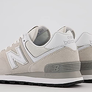 New Balance Women's 574 Core Sneaker, Nimbus Cloud/White, 9 Wide