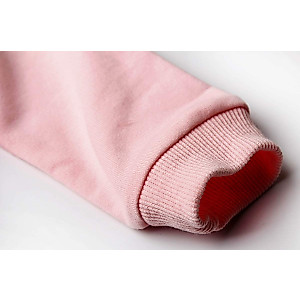 MIEKISA Baby Girls Newborn 3PCS Top T Shirt Pants Headband Infant Clothing Sets (0-6 Months, Pink)