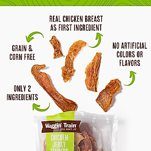 Waggin' Train Limited Ingredient, Grain Free Dog Treat; Chicken Jerky Tenders - 18 oz. Pouch