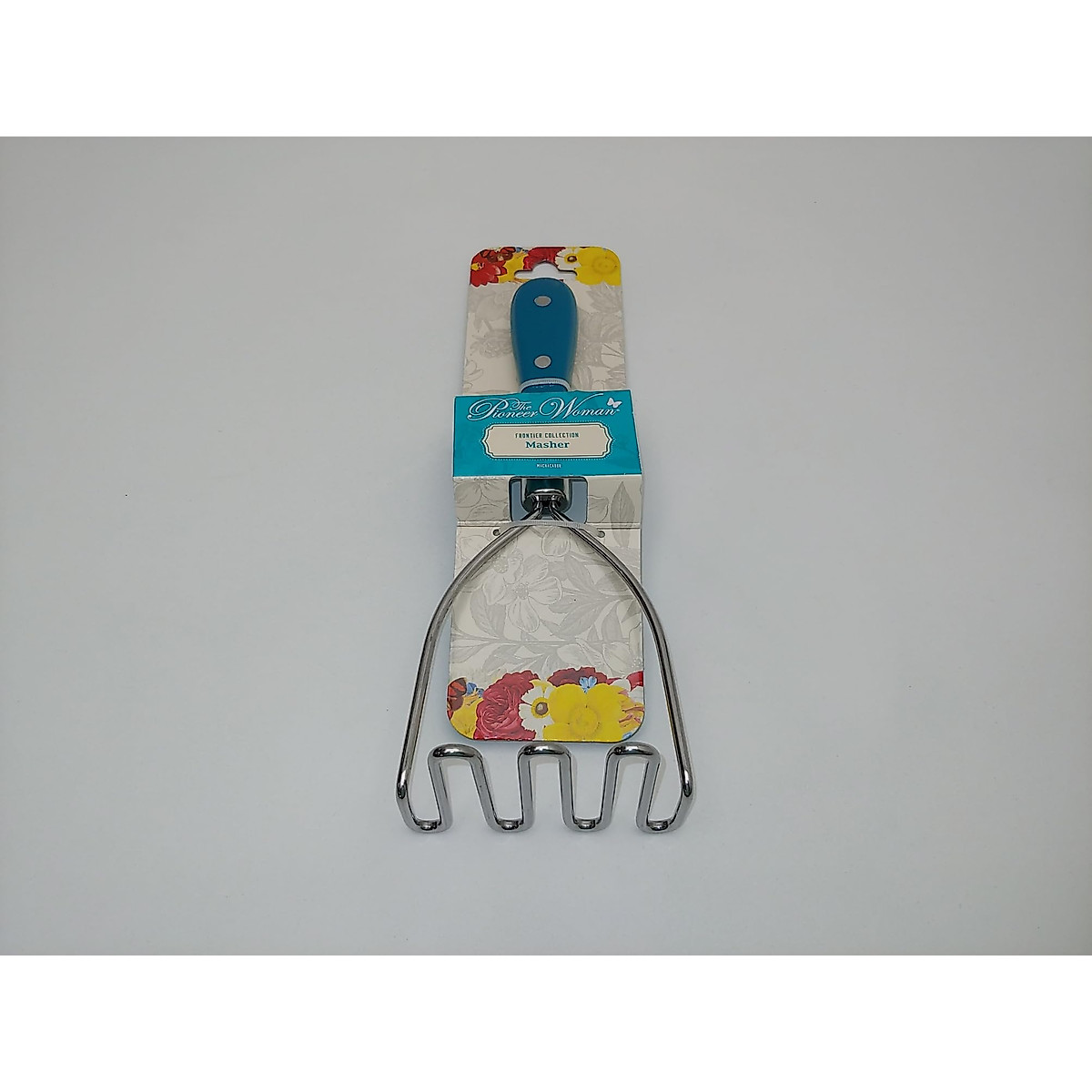 The Pioneer Woman Masher Potato Smasher Stainless Steel Teal Dishwasher Safe