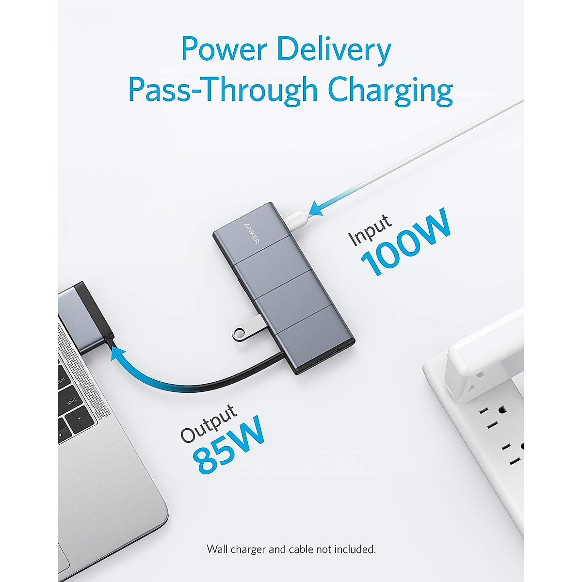 Anker USB C Hub for MacBook, PowerExpand 9-in-2 USB C Hub with 85W Power Delivery, 4K@30Hz HDMI, USB C Multi-Function Port, 2 USB-A 3.0 Ports, 1 Gbps Ethernet, 3.5 mm Audio, SD and microSD Card Reader