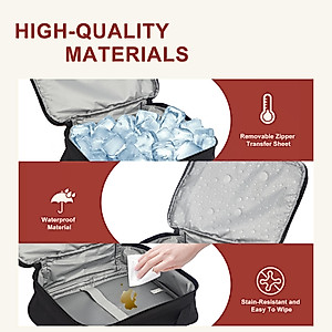 2pcs Sublimation Blanks Makeup Bag,Sublimation Blanks Cosmetic Bag Makeup Bag Bulk Travel Toiletry Bag With Zipper Pouch Insulated Lunch Bag Heat Transfer Removable Sublimation Bags for DIY Craft