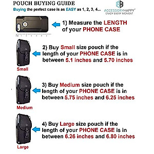 AH Military Grade Cell Phone Carrier Holster Men Cell Phone Belt Holder, for iPhone Holster T Mobile REVVL V, REVVL 6 iPhone 13 Pro Max, 14 Max S20 Plus Nylon Holster Fits Cell Phone w/ Otterbox