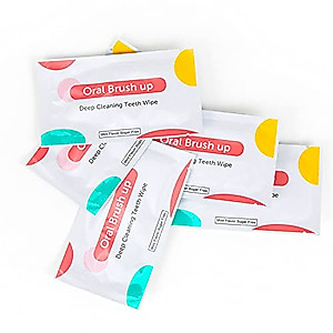 Serlife Disposable Finger Cleaning Teeth Wipes Soft Gauze Infant Finger Clean Oral Toothbrush Whitening Wipe (100Pcs)