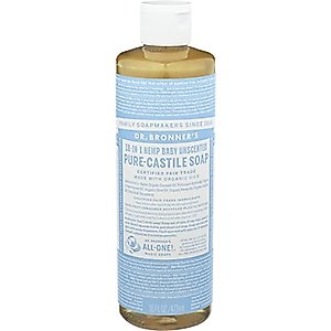 Dr Bronner Soap Liq Cstle Baby Unscented