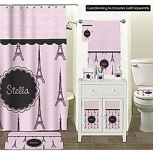 RNK Shops Paris & Eiffel Tower Waste Basket - Single Sided (Black) (Personalized)