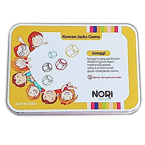 Nori Gonggi Konggi Korean Jacks Game in Premium Unique tincase (20pcs) Giftpack