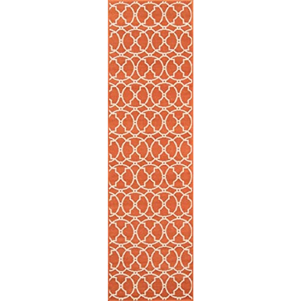 Momeni Rugs , Baja Collection Contemporary Indoor & Outdoor Area Rug, Easy to Clean, UV protected & Fade Resistant, 2'3" x 4'6", Orange