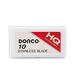 Dorco ST301 Platinum Extra Double Edge Razor Blades | 100 Blades per Pack (10 Packs) | Premium Quality, Smooth Shave, Long-Lasting Sharpness