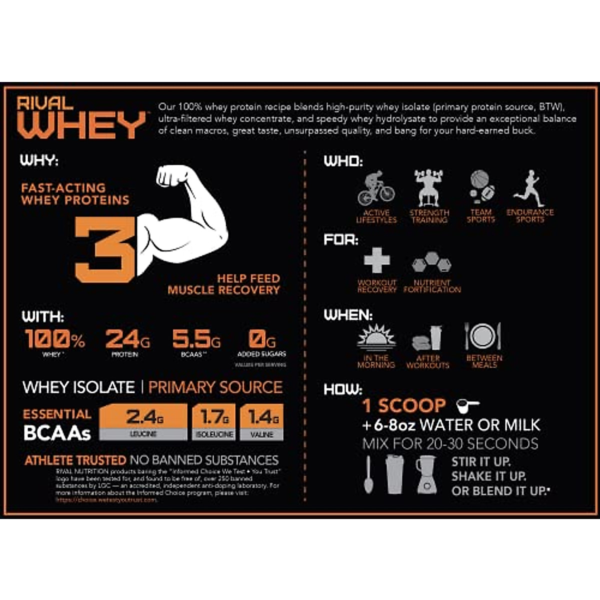 Rival Whey - Cookies and Cream 5lbs