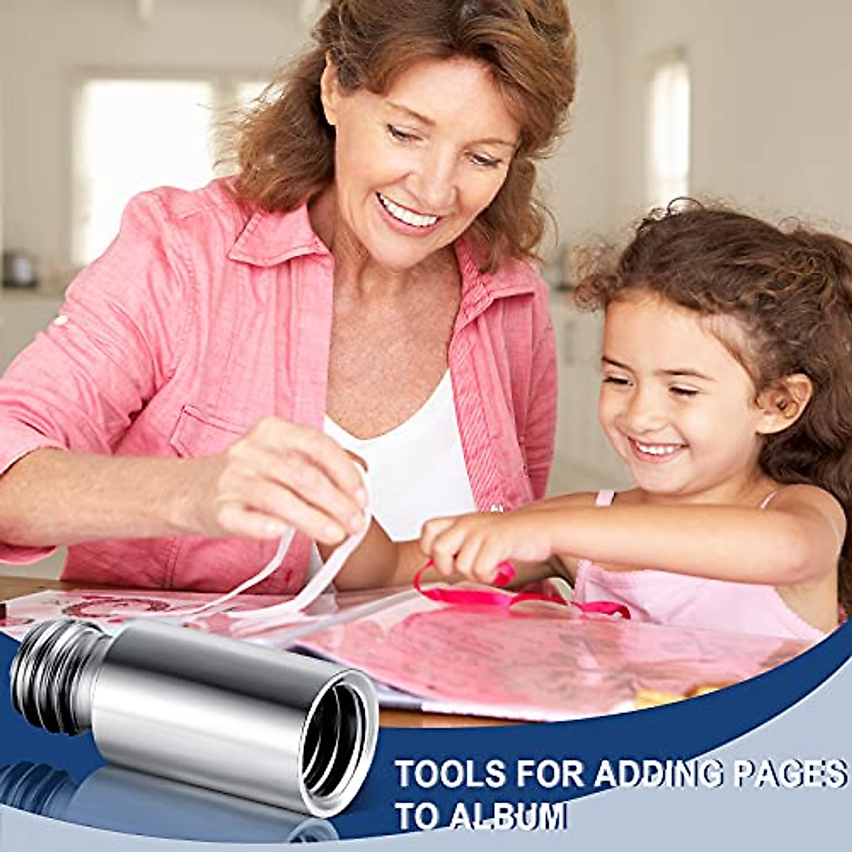 40 Pieces Album-Scrapbook Extension Posts 12 x 5 mm Extension Screws Album Extension Post Replacements Compatible with Pioneer Photo Albums, Post-Bound Refillable Photo Album