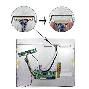 VSDISPLAY HD-MI DVI VGA Audio LCD Controller Board M.NT68676.3 Work for 27 Inch 1920x1080 TPM270WF1-MWN1 TPM270WF1 MWN1 TPM270WF1 MW N1 LVDS Interface LCD Screen