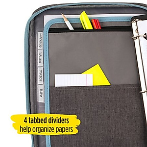 Five Star Carry-All Zipper Binder: 1 in. / 375 Sheet Capacity (Blue)