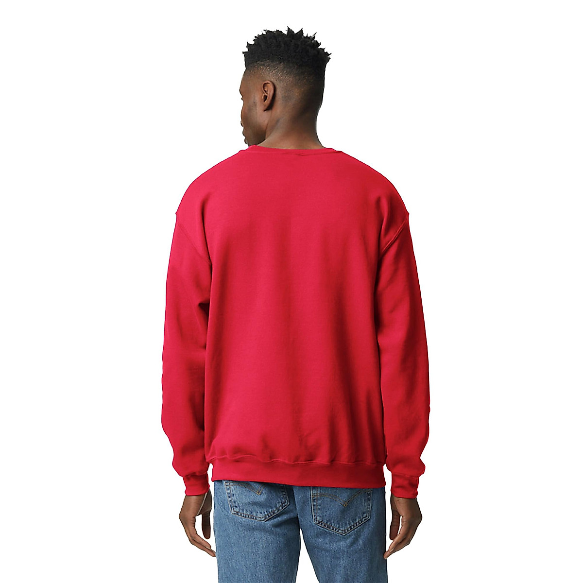 Gildan Adult Fleece Crewneck Sweatshirt, Style G18000, Multipack, Red (1-Pack), Medium
